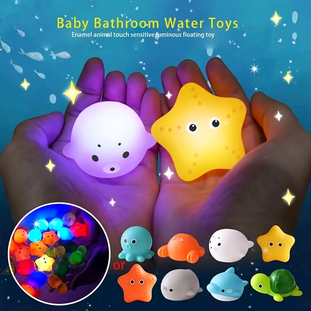Light Up Fishing Bath Toy Set – Floating Bathroom Toy for Kids – bshopy.in